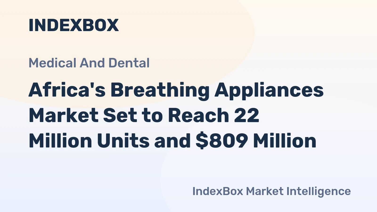 Africa's Breathing Appliances Market Set to Reach 22 Million Units and $809 Million