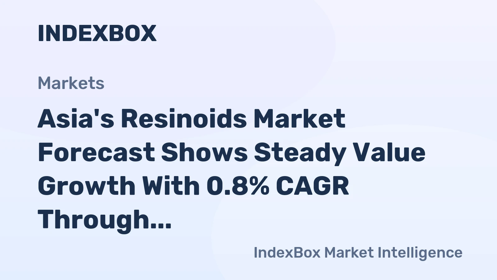 Asia's Resinoids Market Forecast Shows Steady Value Growth With 0.8% CAGR Through 2035
