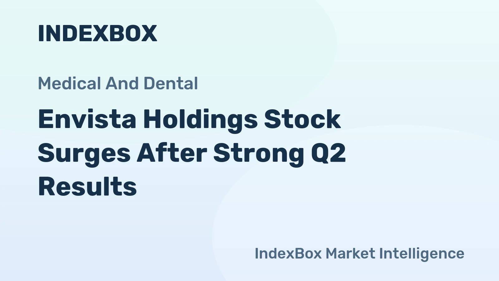 Envista Holdings Stock Surges After Strong Q2 Results