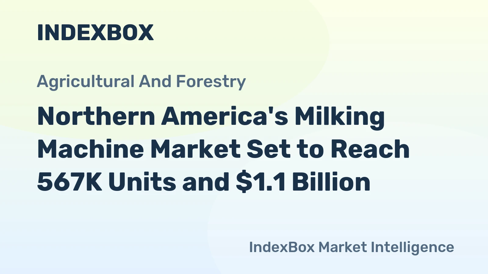 Northern America's Milking Machine Market Set to Reach 567K Units and $1.1 Billion