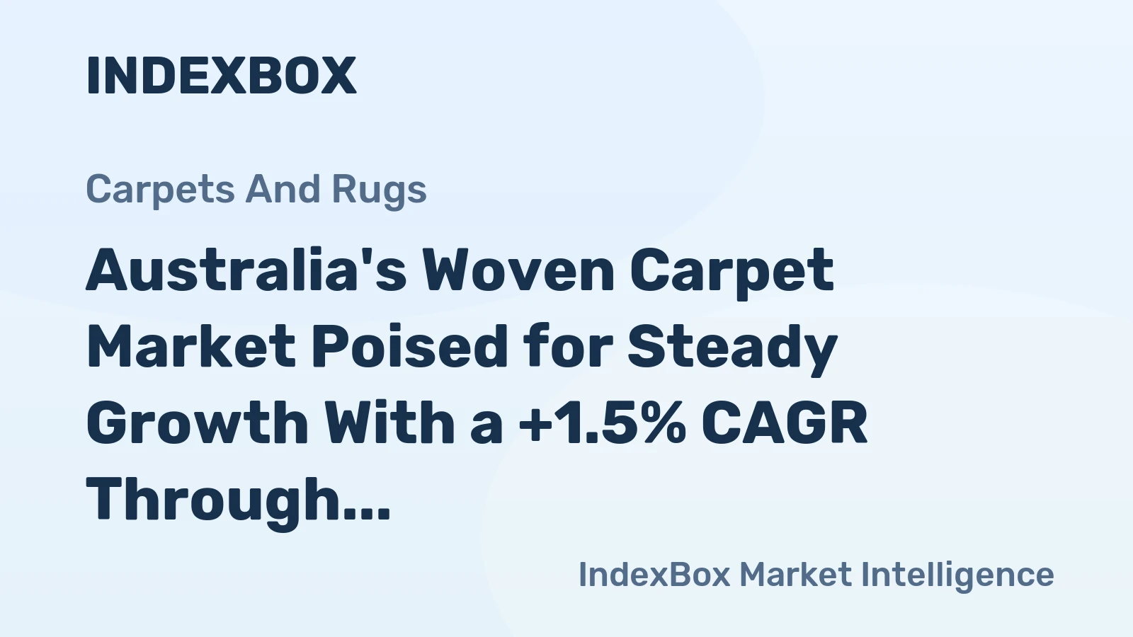 Australia's Woven Carpet Market Poised for Steady Growth With a +1.5% CAGR Through 2035