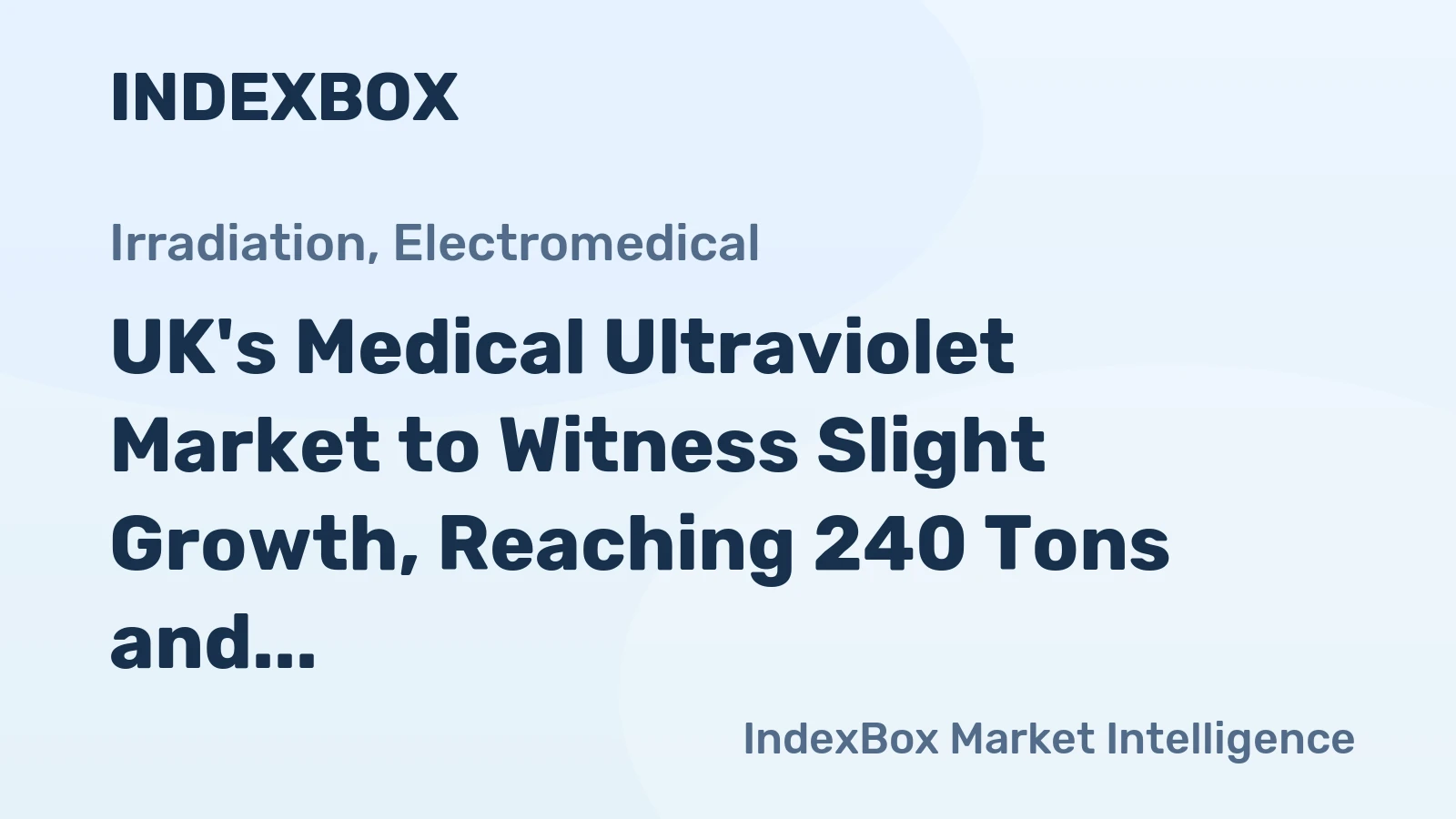 UK's Medical Ultraviolet Market to Witness Slight Growth, Reaching 240 Tons and $32M by 2035