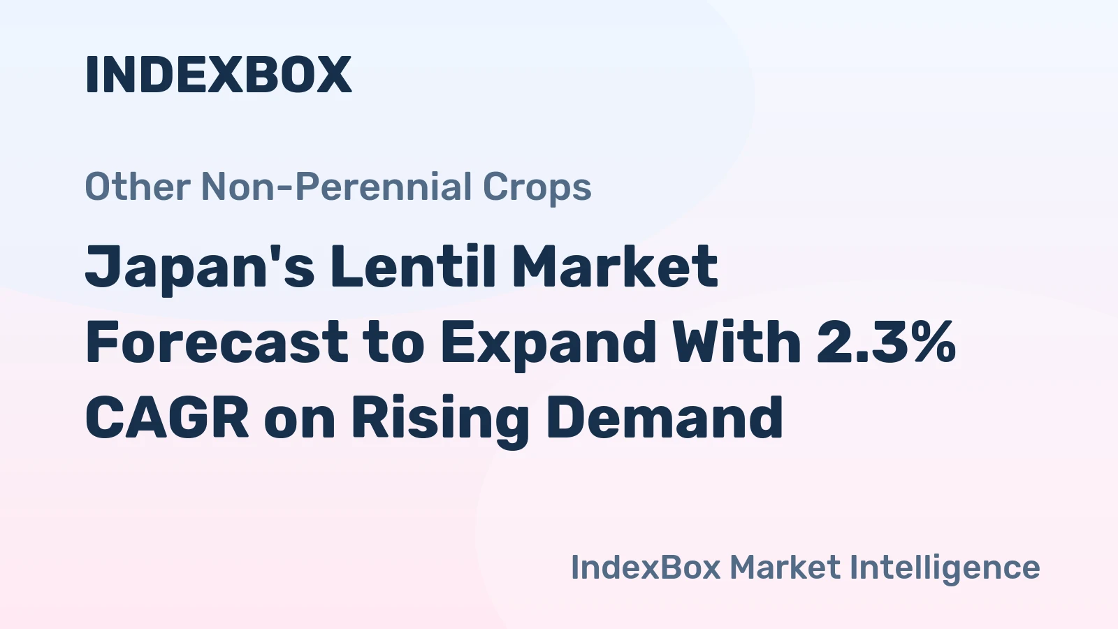 Japan's Lentil Market Forecast to Expand With 2.3% CAGR on Rising Demand