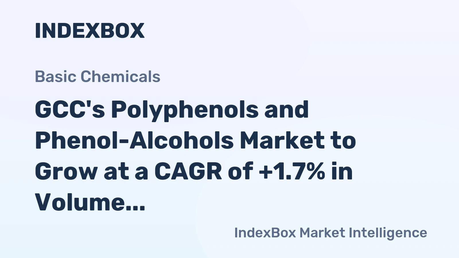 GCC's Polyphenols and Phenol-Alcohols Market to Grow at a CAGR of +1.7% in Volume and +2.8% in Value from 2024 to 2035