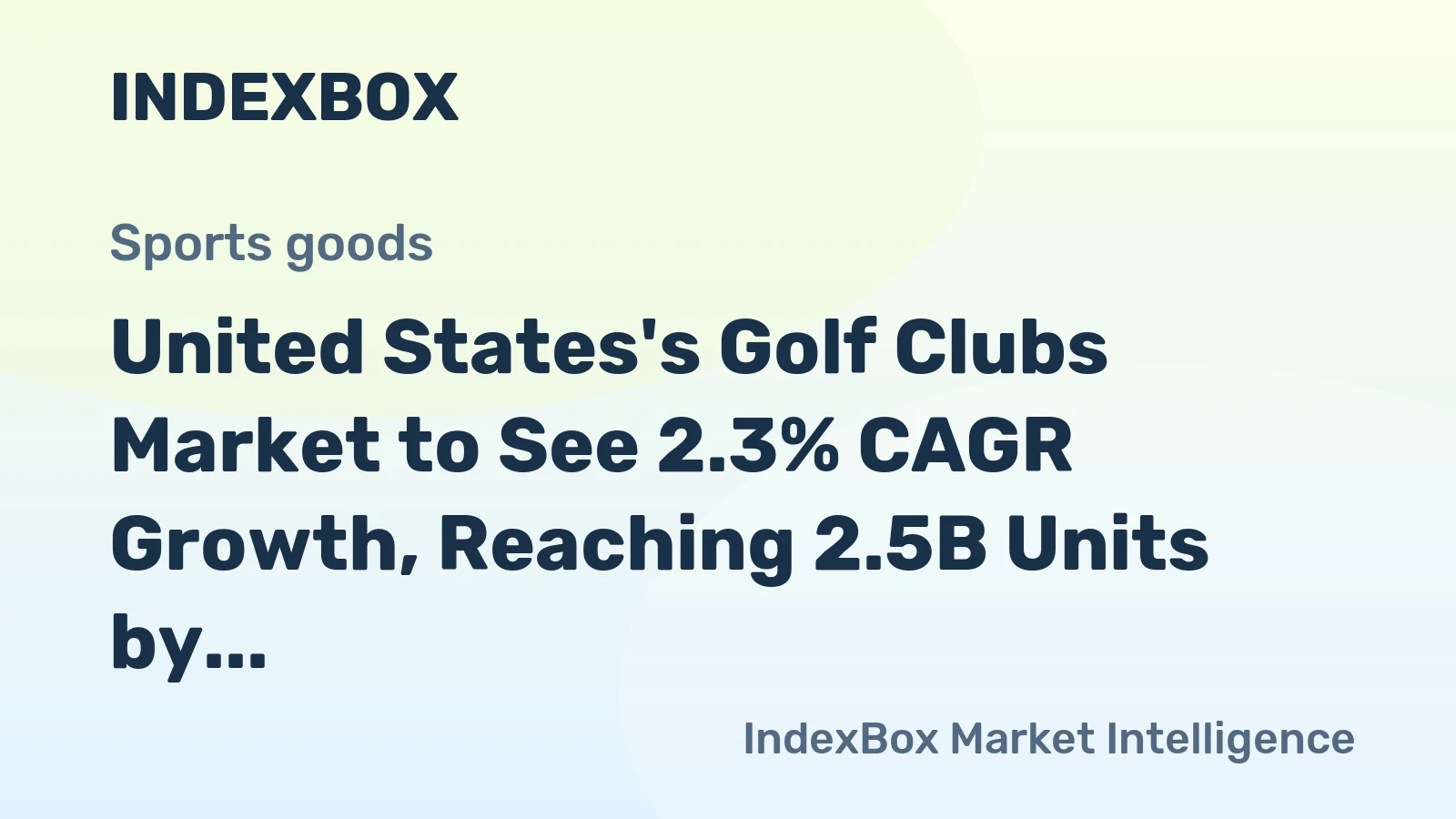 United States's Golf Clubs Market to See 2.3% CAGR Growth, Reaching 2.5B Units by 2035