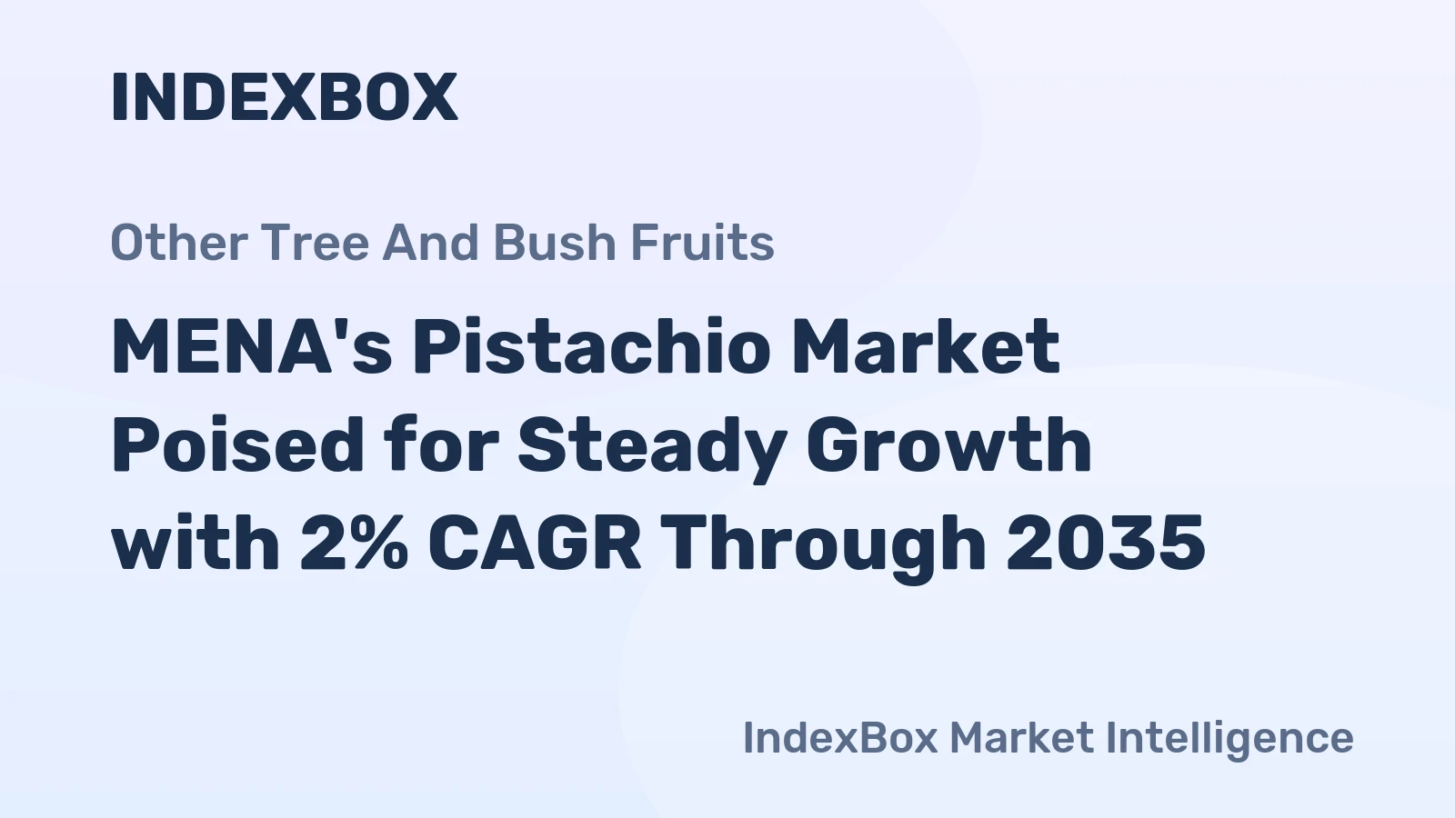 MENA's Pistachio Market Poised for Steady Growth with 2% CAGR Through 2035