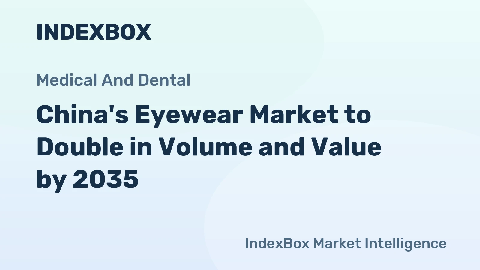 China's Eyewear Market to Double in Volume and Value by 2035