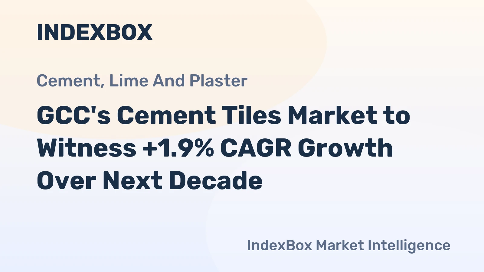 GCC's Cement Tiles Market to Witness +1.9% CAGR Growth Over Next Decade
