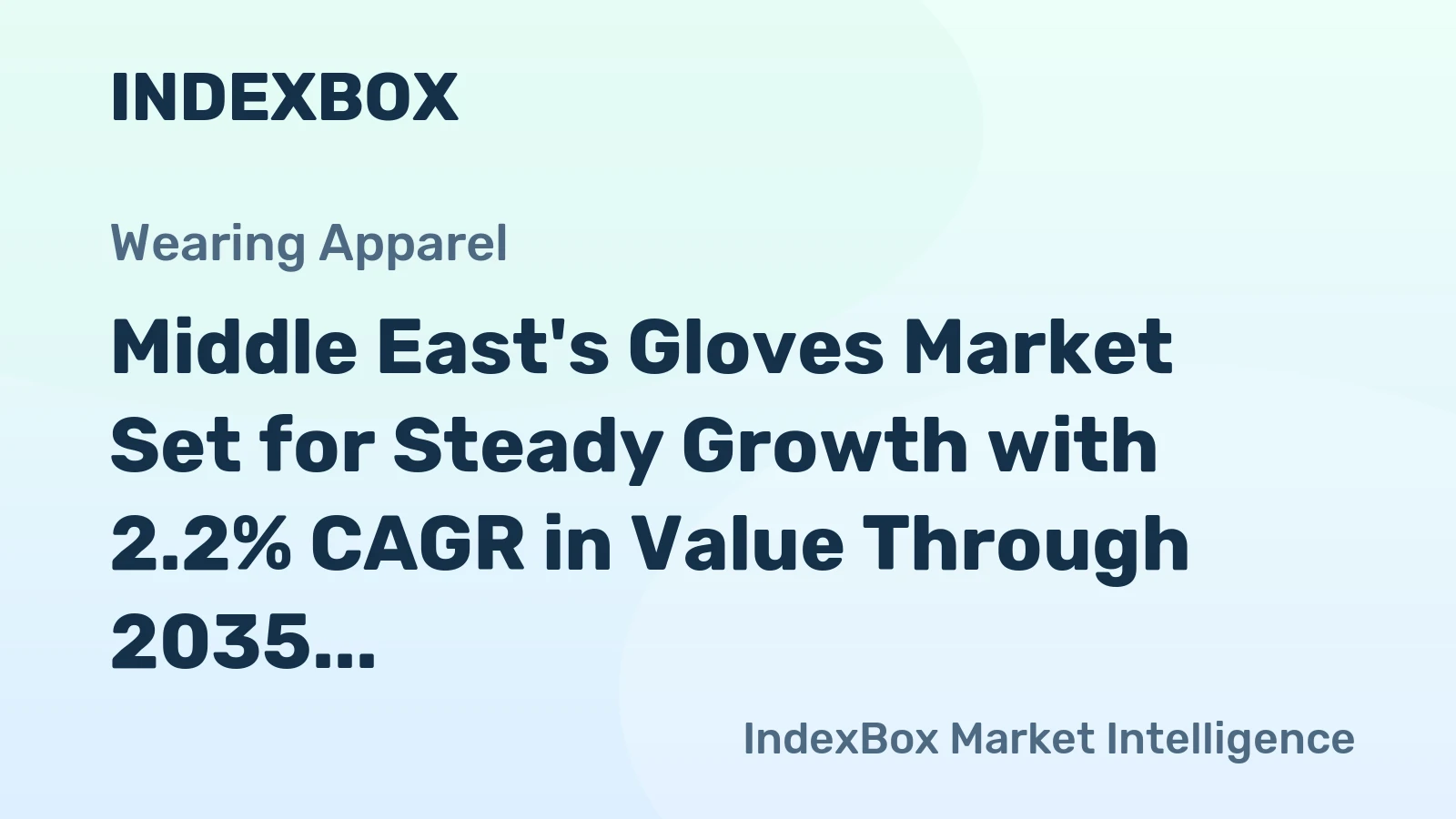 Middle East's Gloves Market Set for Steady Growth with 2.2% CAGR in Value Through 2035