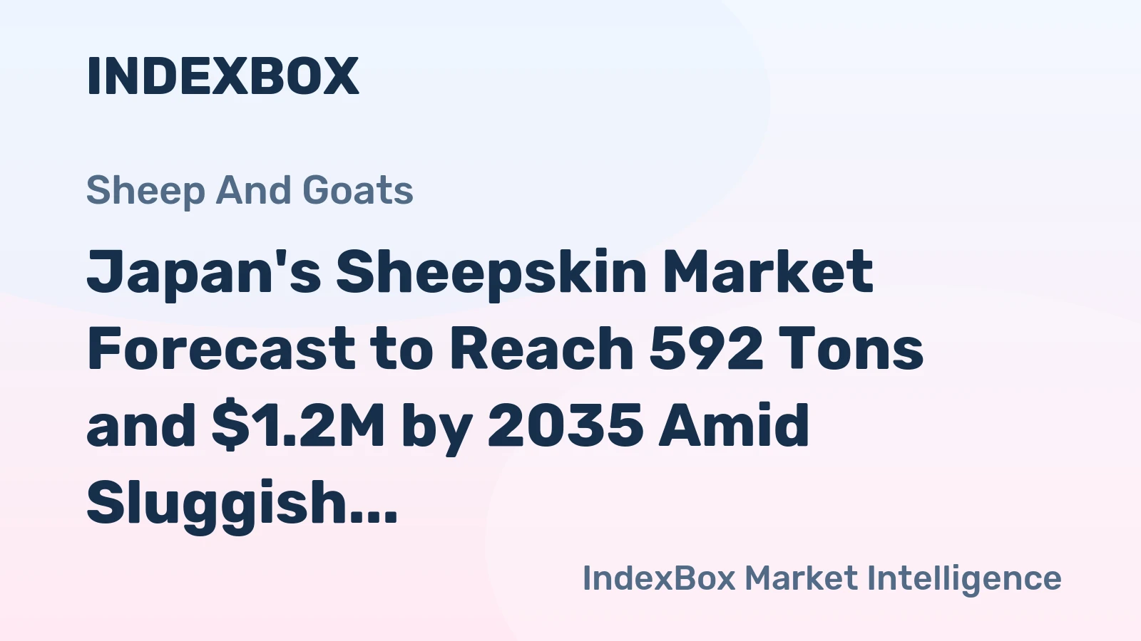 Japan's Sheepskin Market Forecast to Reach 592 Tons and $1.2M by 2035 Amid Sluggish Growth