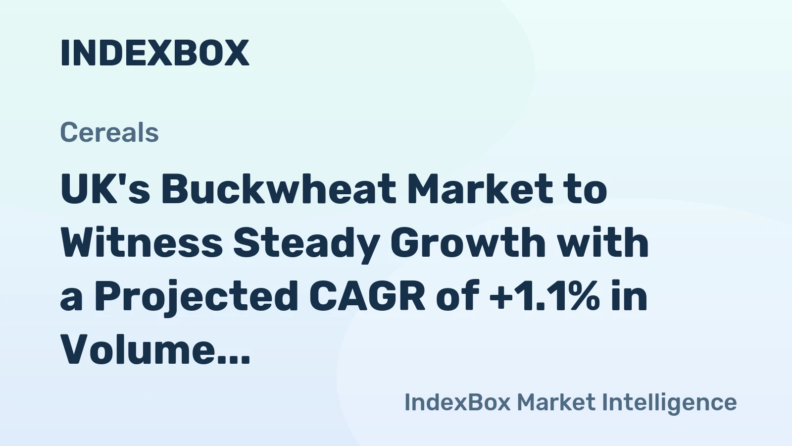 UK's Buckwheat Market to Witness Steady Growth with a Projected CAGR of +1.1% in Volume and +1.3% in Value by 2035