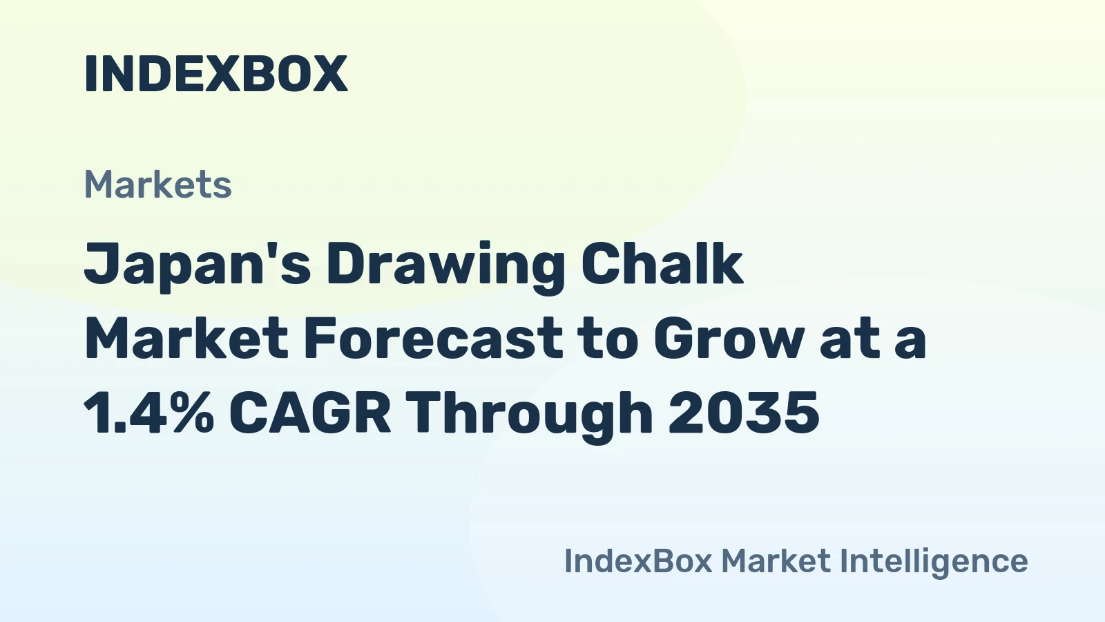 Japan's Drawing Chalk Market Forecast to Grow at a 1.4% CAGR Through 2035