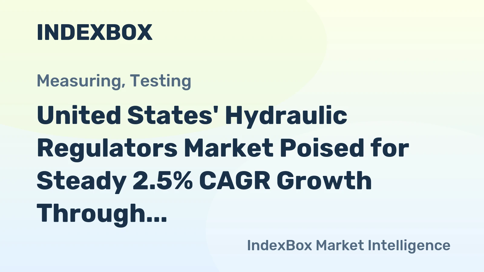 United States' Hydraulic Regulators Market Poised for Steady 2.5% CAGR Growth Through 2035