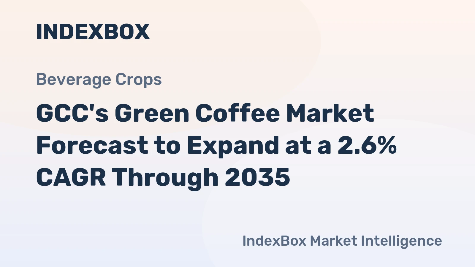 GCC's Green Coffee Market Forecast to Expand at a 2.6% CAGR Through 2035