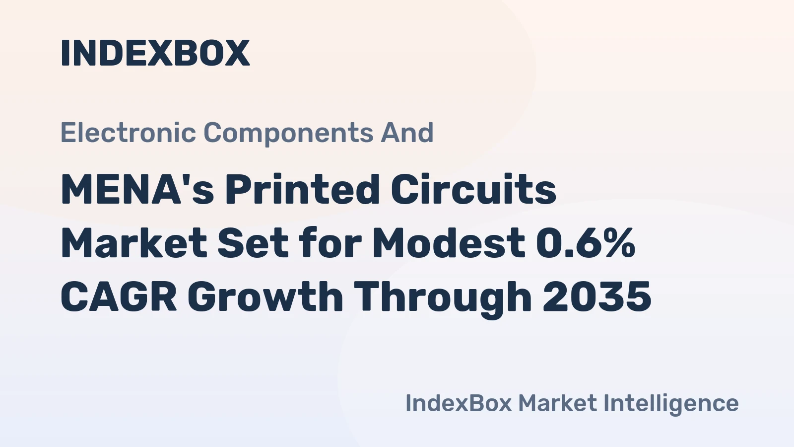 MENA's Printed Circuits Market Set for Modest 0.6% CAGR Growth Through 2035