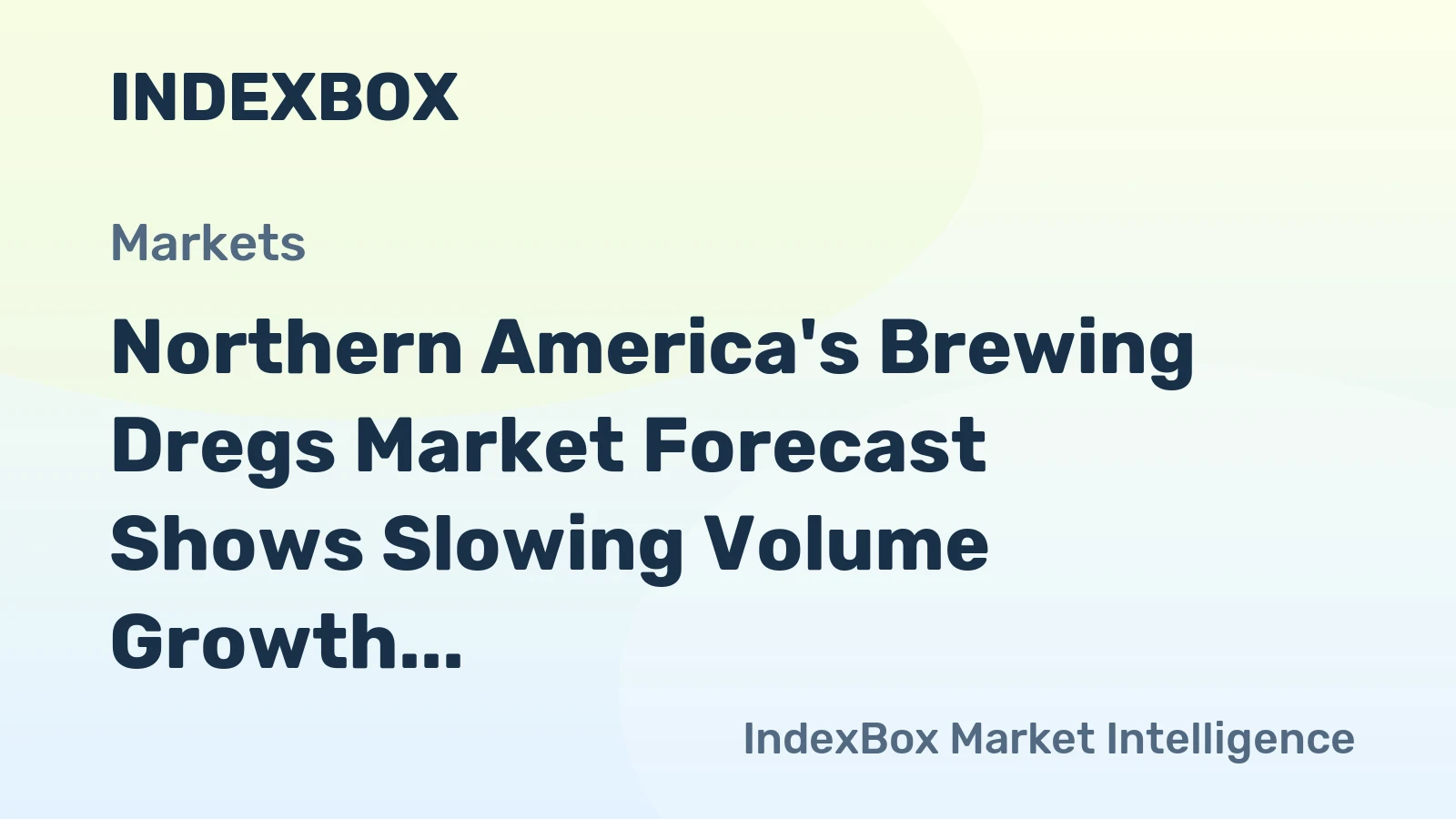 Northern America's Brewing Dregs Market Forecast Shows Slowing Volume Growth at +0.6% CAGR Through 2035