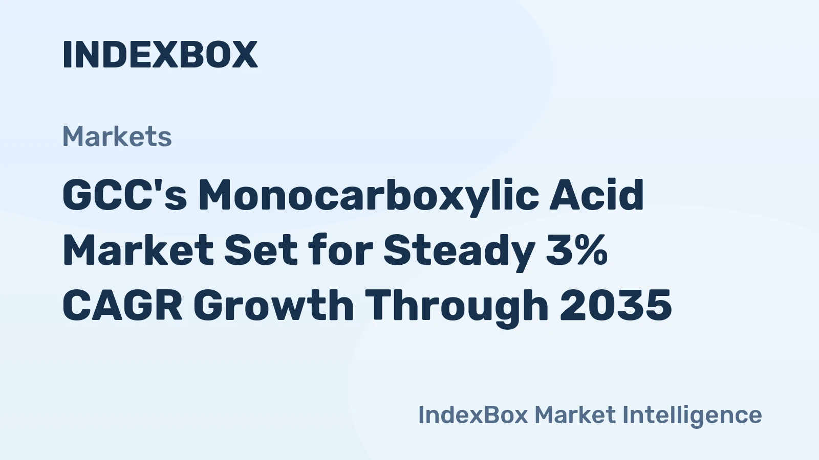GCC's Monocarboxylic Acid Market Set for Steady 3% CAGR Growth Through 2035