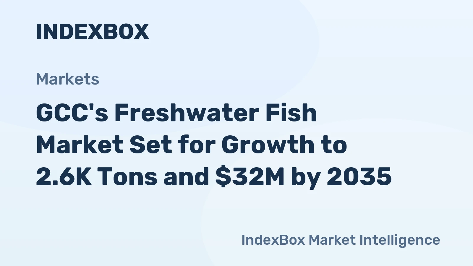 GCC's Freshwater Fish Market Set for Growth to 2.6K Tons and $32M by 2035