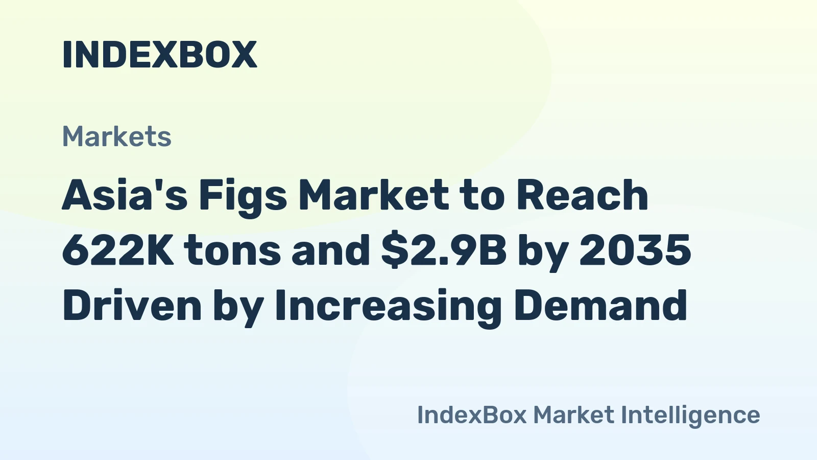 Asia's Figs Market to Reach 622K tons and $2.9B by 2035 Driven by Increasing Demand