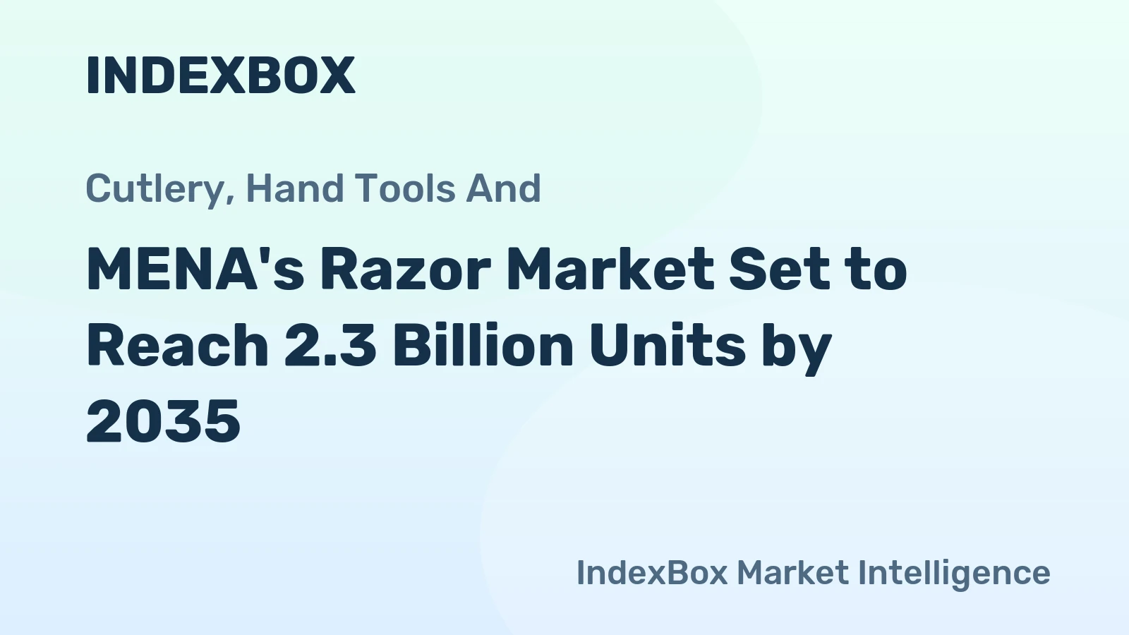 MENA's Razor Market Set to Reach 2.3 Billion Units by 2035