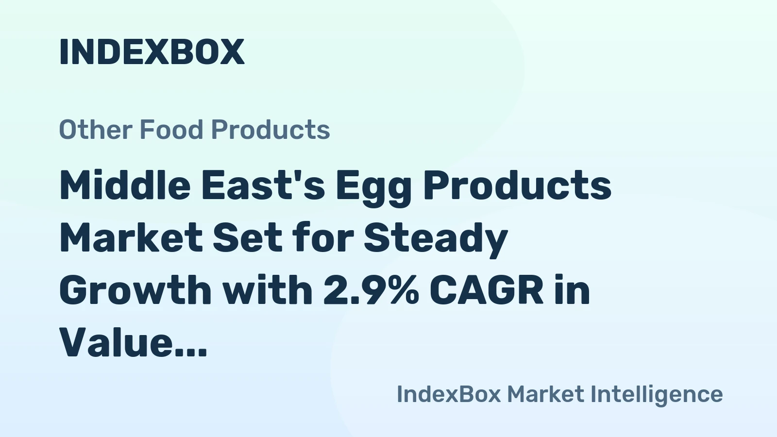 Middle East's Egg Products Market Set for Steady Growth with 2.9% CAGR in Value Through 2035