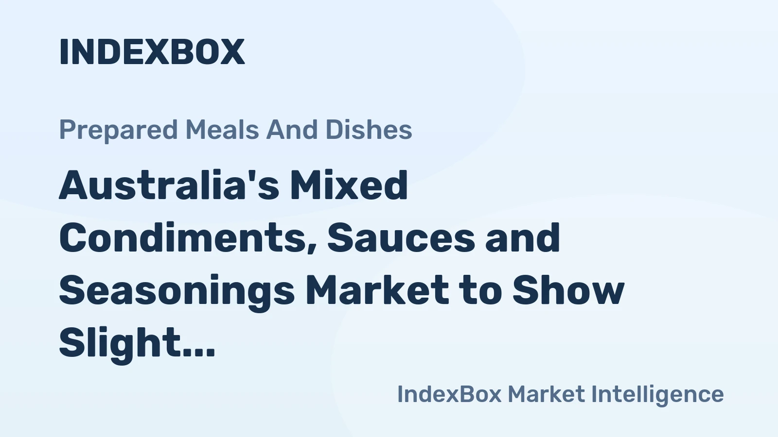 Australia's Mixed Condiments, Sauces and Seasonings Market to Show Slight Growth with +0.1% CAGR from 2024-2035