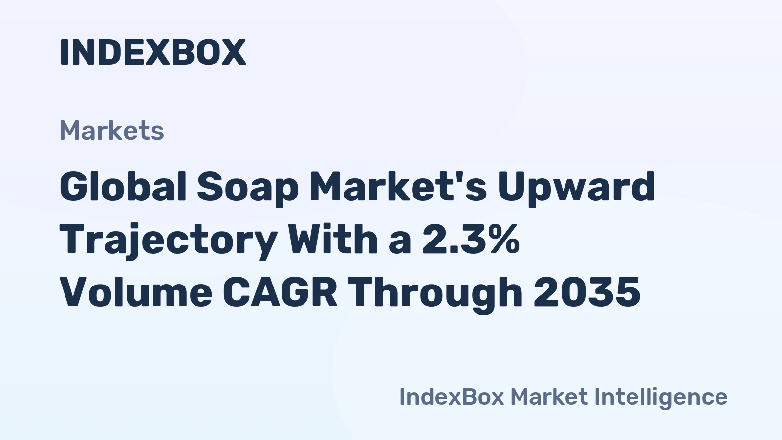 Global Soap Market's Upward Trajectory With a 2.3% Volume CAGR Through 2035