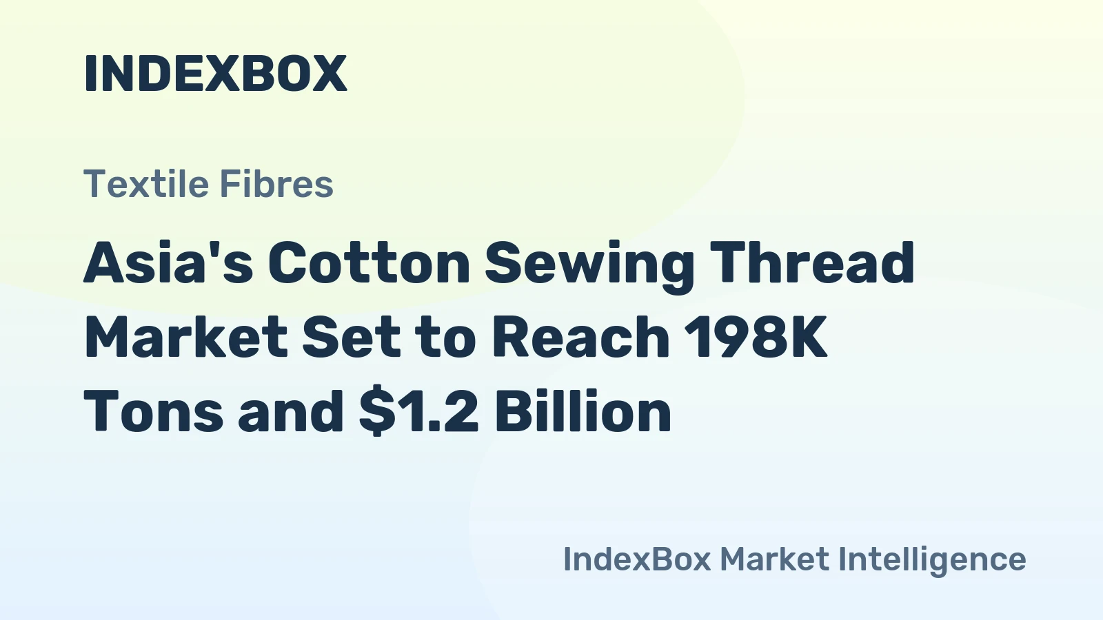 Asia's Cotton Sewing Thread Market Set to Reach 198K Tons and $1.2 Billion