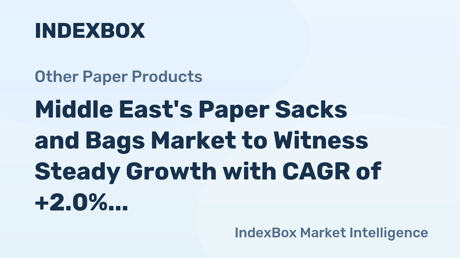 Middle East's Paper Sacks and Bags Market to Witness Steady Growth with CAGR of +2.0% from 2024 to 2035