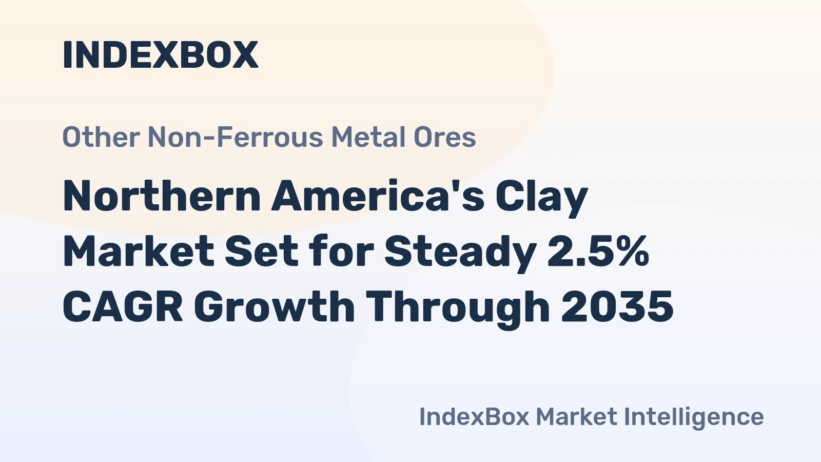 Northern America's Clay Market Set for Steady 2.5% CAGR Growth Through 2035