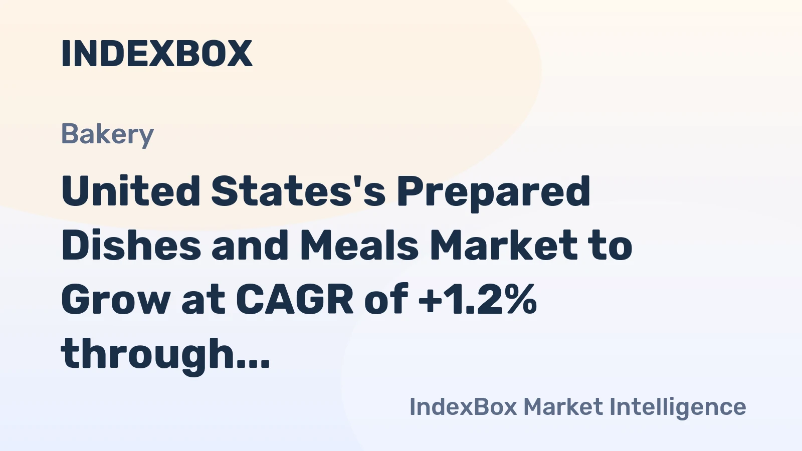 United States's Prepared Dishes and Meals Market to Grow at CAGR of +1.2% through 2035