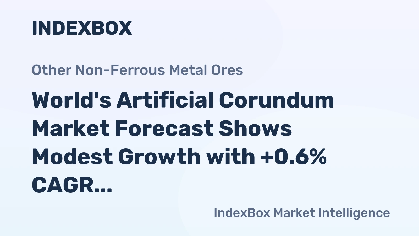 World's Artificial Corundum Market Forecast Shows Modest Growth with +0.6% CAGR Through 2035