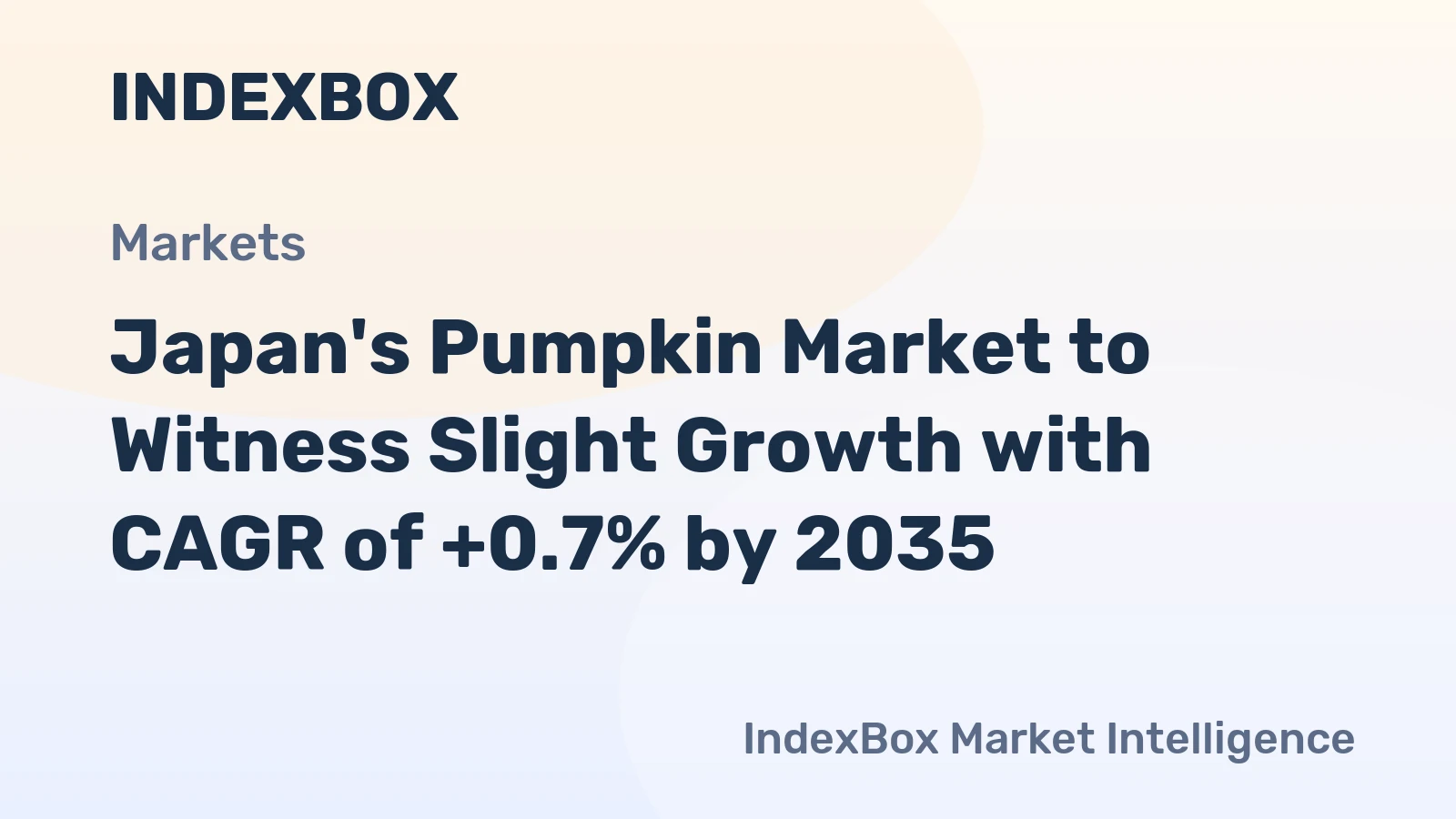 Japan's Pumpkin Market to Witness Slight Growth with CAGR of +0.7% by 2035