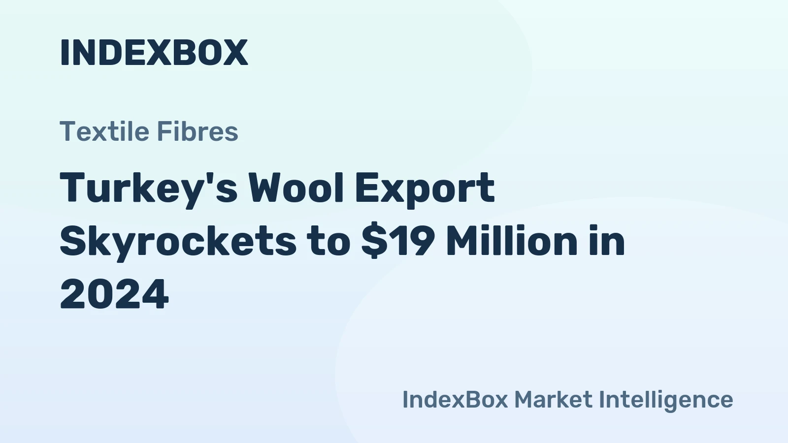 Turkey's Wool Export Skyrockets to $19 Million in 2024