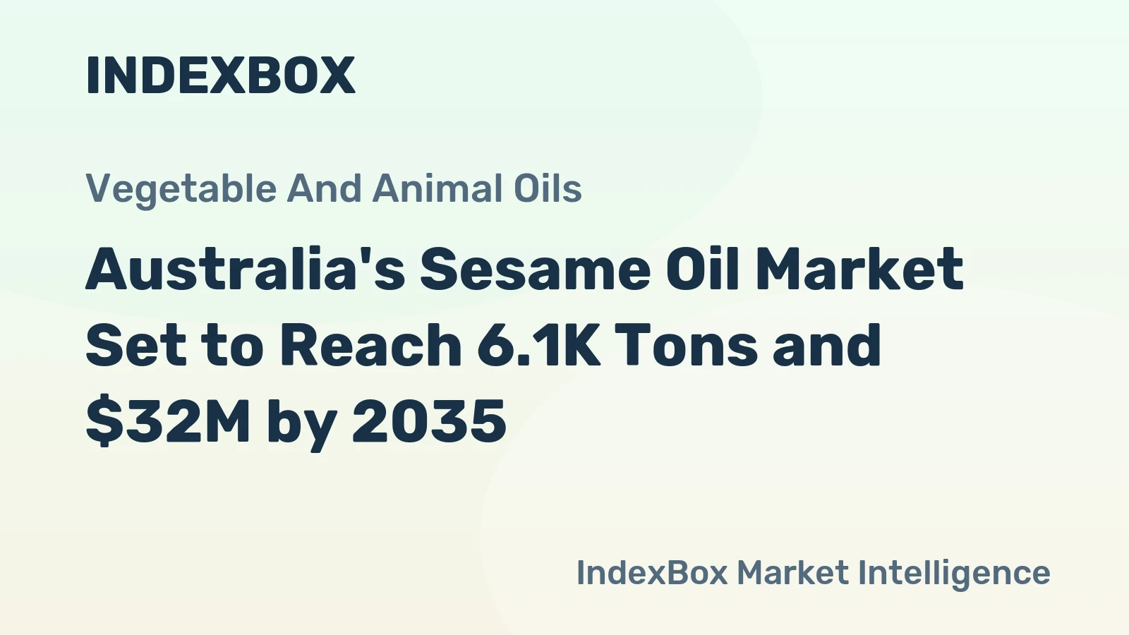 Australia's Sesame Oil Market Set to Reach 6.1K Tons and $32M by 2035