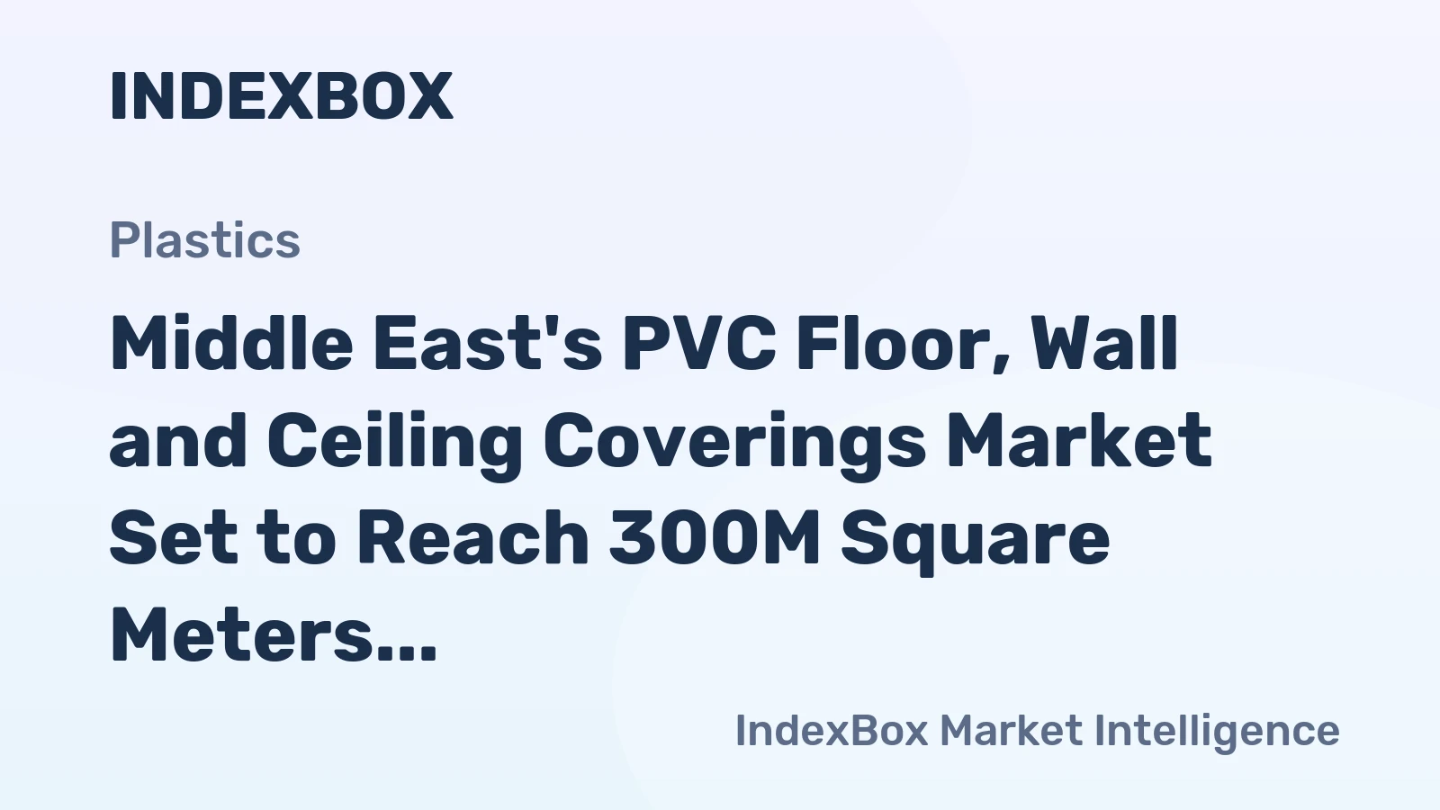 Middle East's PVC Floor, Wall and Ceiling Coverings Market Set to Reach 300M Square Meters by 2035, Valued at $666M