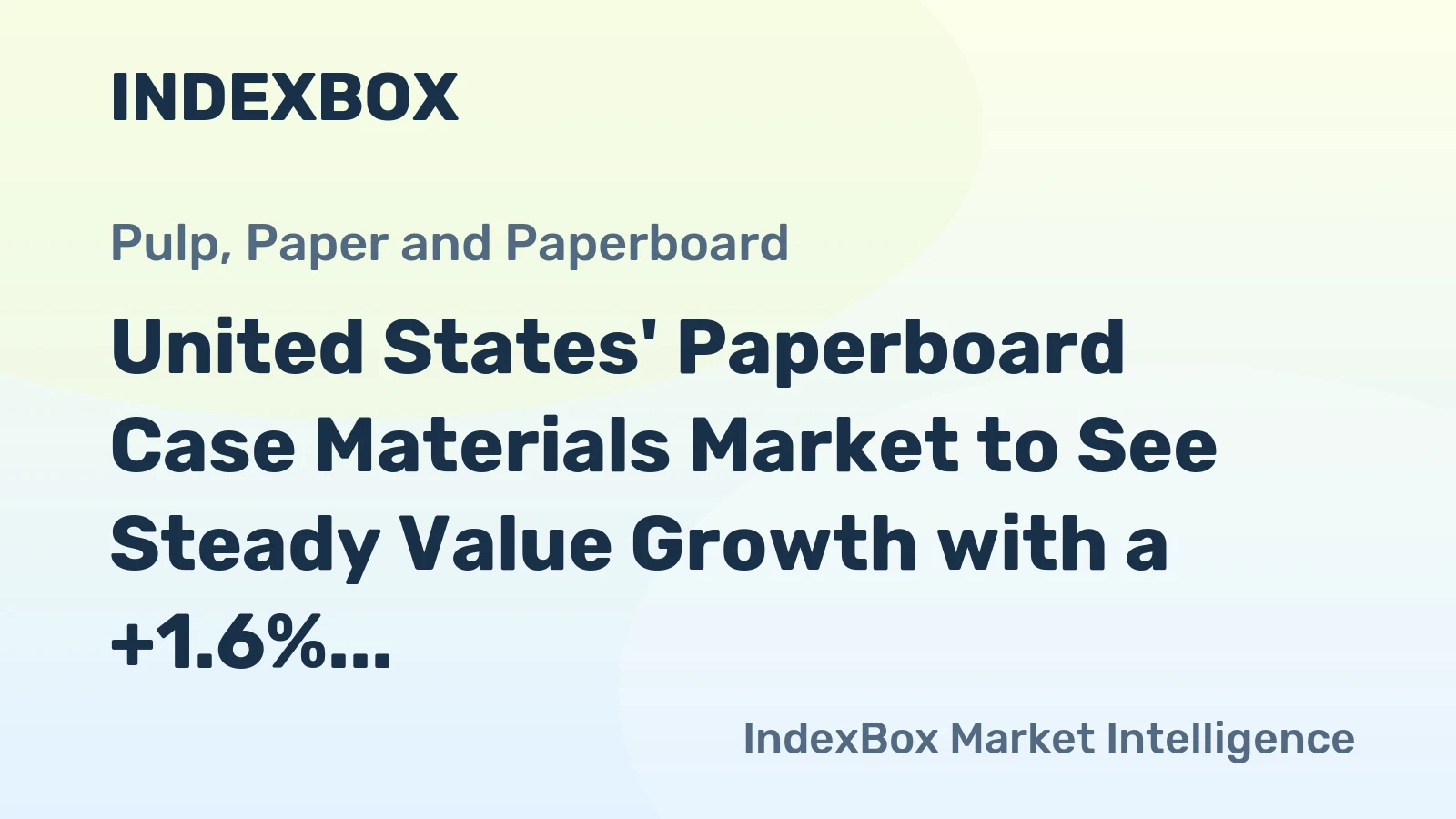 United States' Paperboard Case Materials Market to See Steady Value Growth with a +1.6% CAGR Through 2035