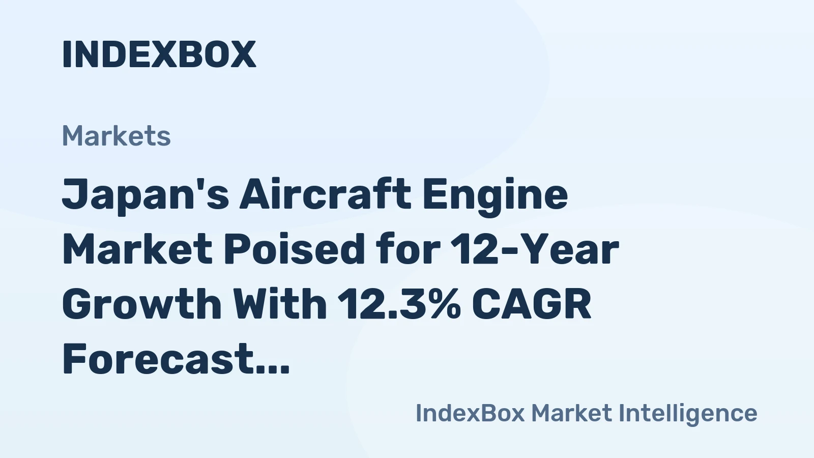 Japan's Aircraft Engine Market Poised for 12-Year Growth With 12.3% CAGR Forecast