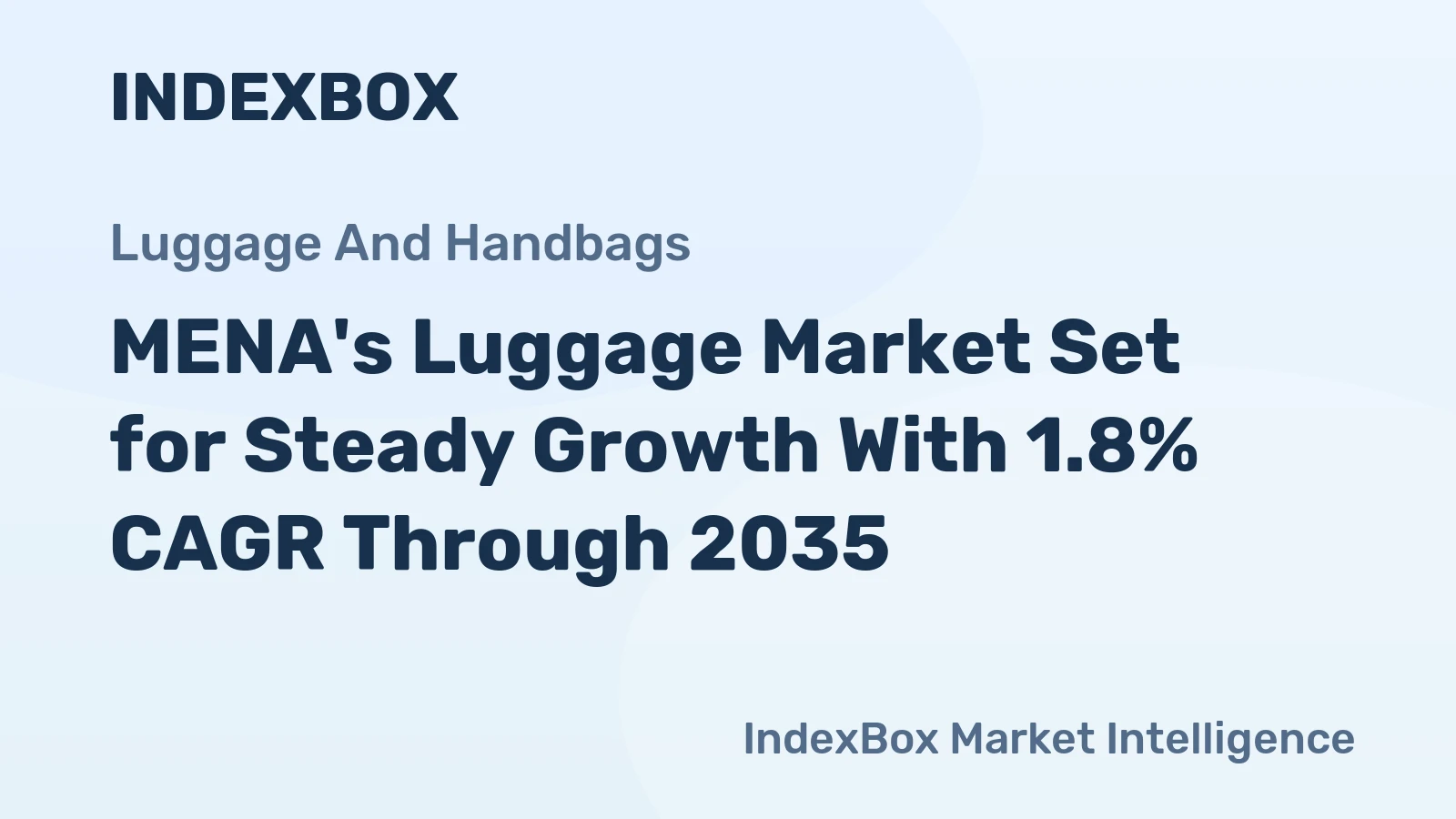 MENA's Luggage Market Set for Steady Growth With 1.8% CAGR Through 2035