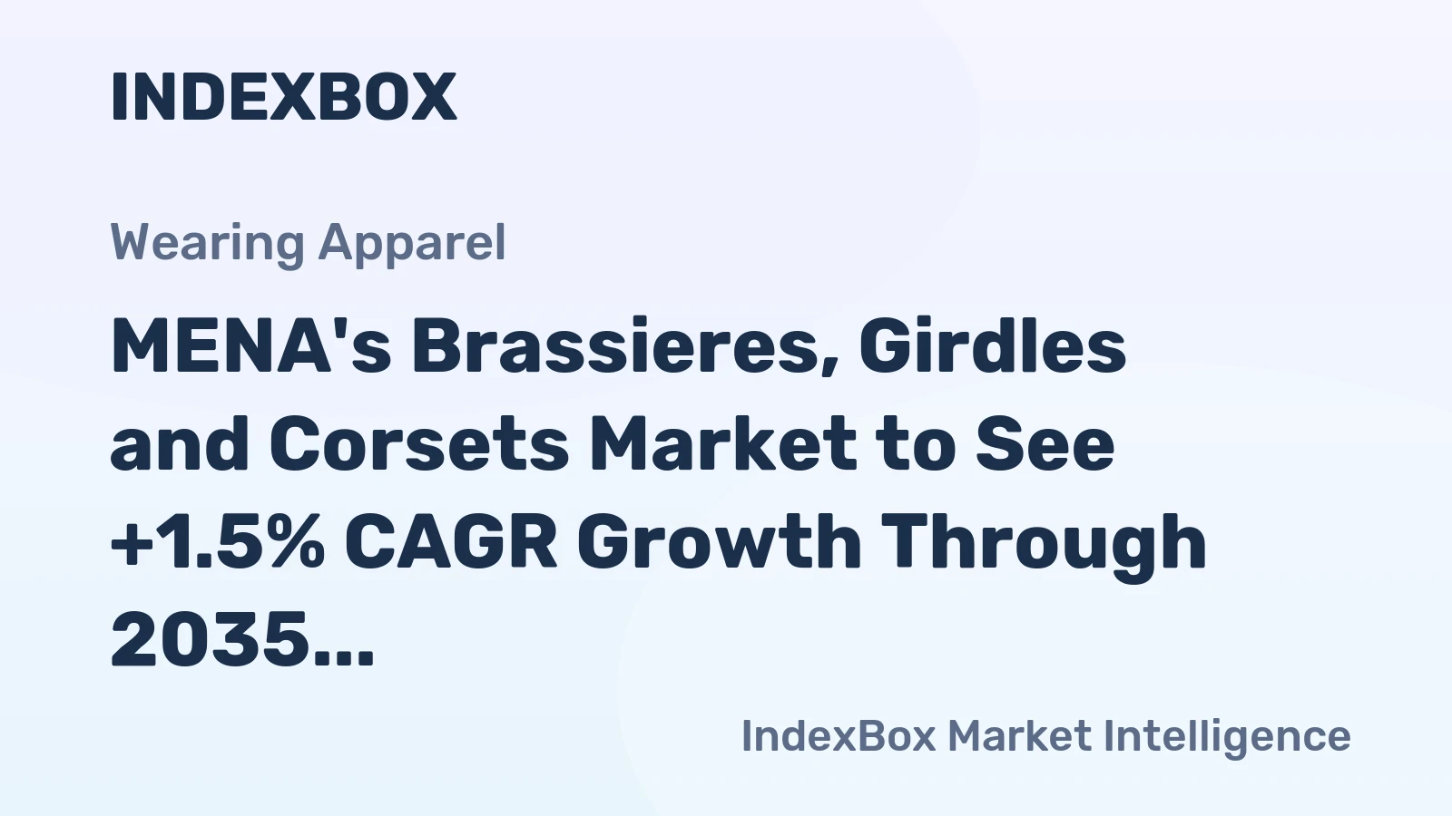 MENA's Brassieres, Girdles and Corsets Market to See +1.5% CAGR Growth Through 2035