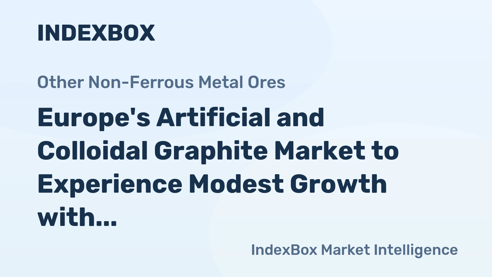 Europe's Artificial and Colloidal Graphite Market to Experience Modest Growth with +0.8% CAGR from 2024 to 2035