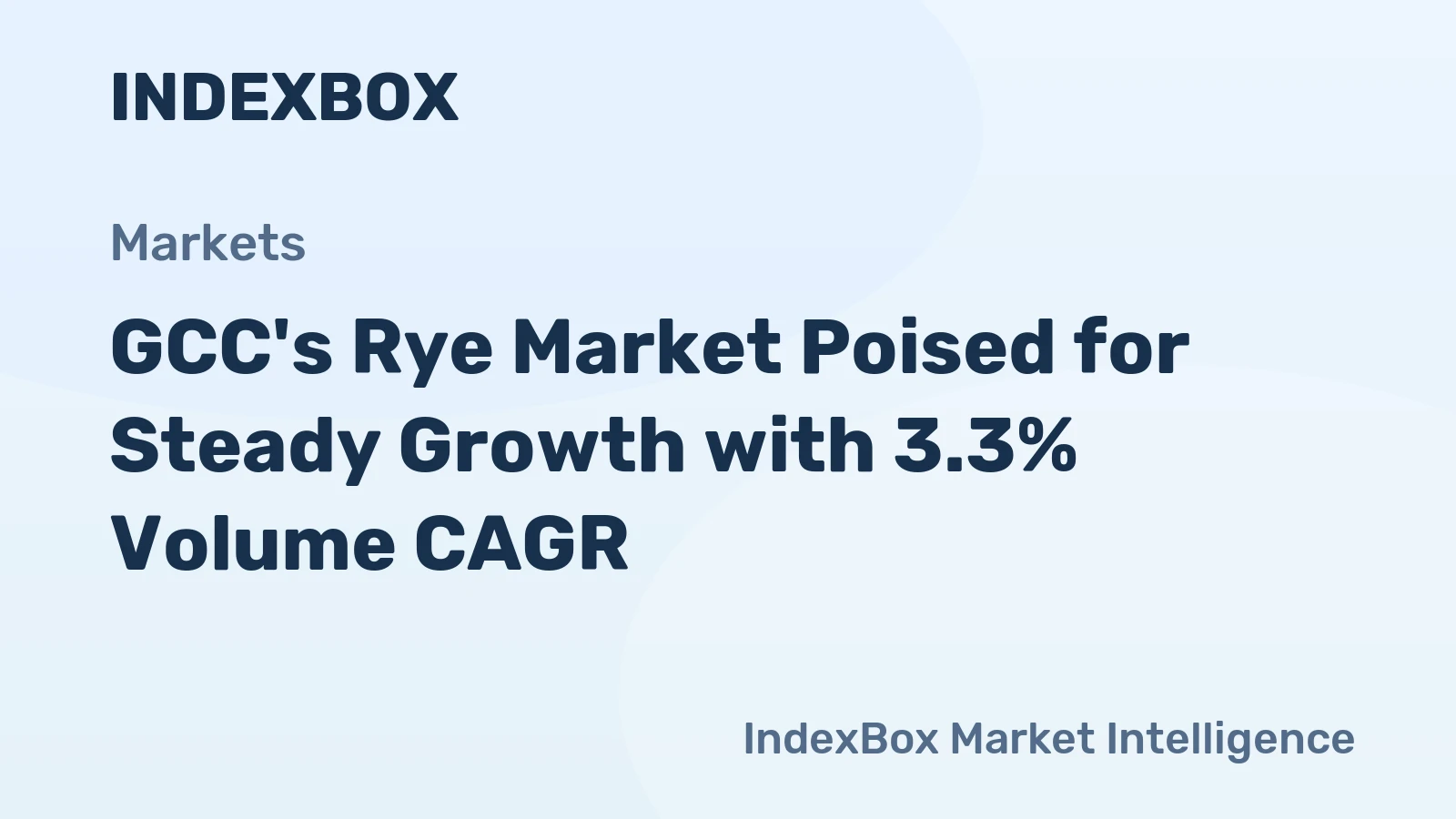 GCC's Rye Market Poised for Steady Growth with 3.3% Volume CAGR
