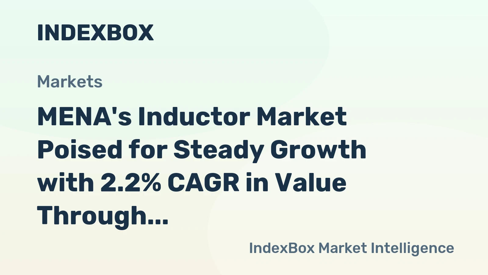 MENA's Inductor Market Poised for Steady Growth with 2.2% CAGR in Value Through 2035