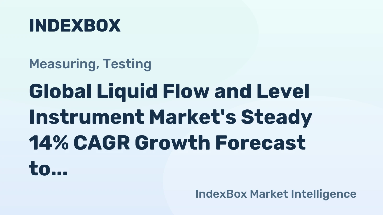 Global Liquid Flow and Level Instrument Market's Steady 14% CAGR Growth Forecast to 2035