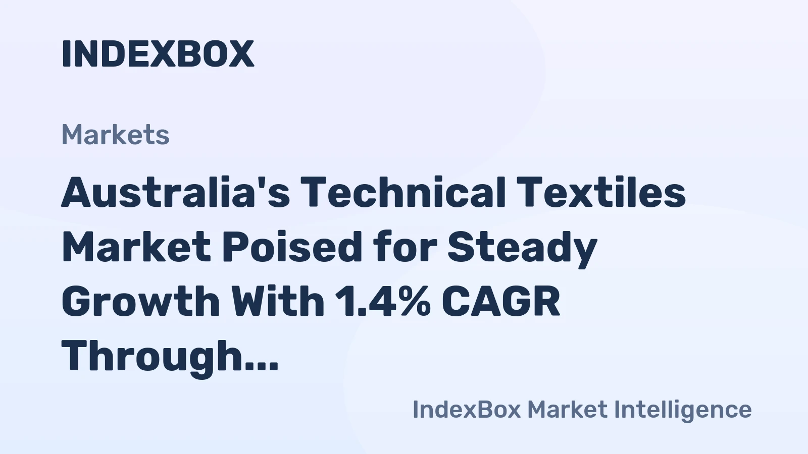 Australia's Technical Textiles Market Poised for Steady Growth With 1.4% CAGR Through 2035