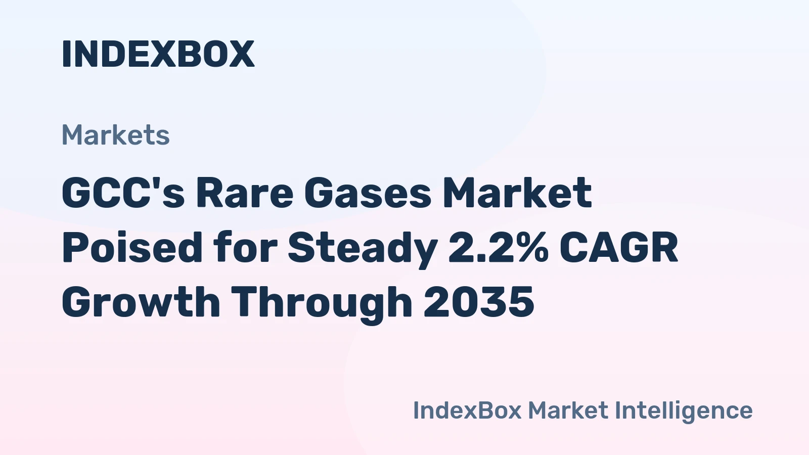 GCC's Rare Gases Market Poised for Steady 2.2% CAGR Growth Through 2035