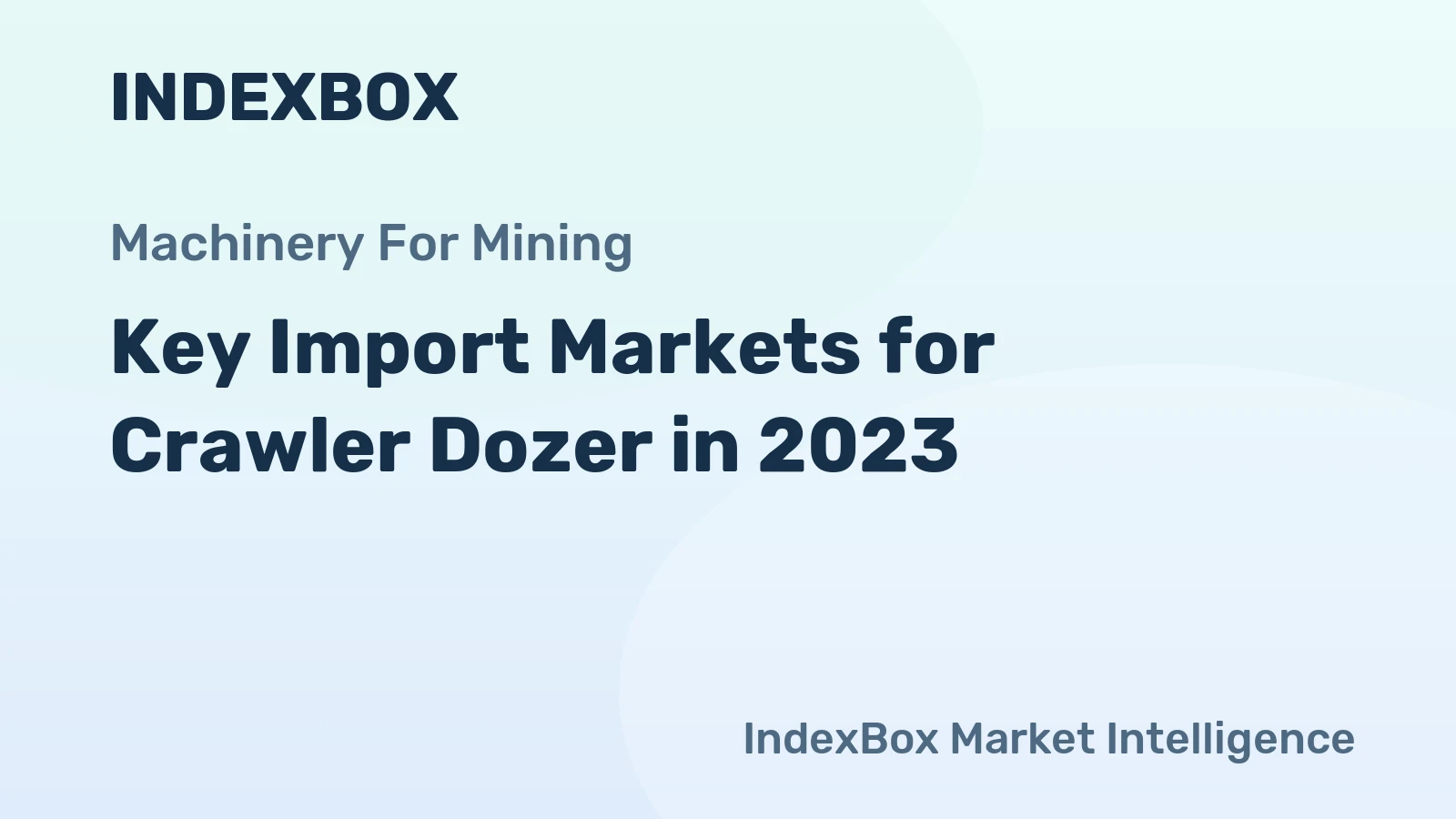 Key Import Markets for Crawler Dozer in 2023