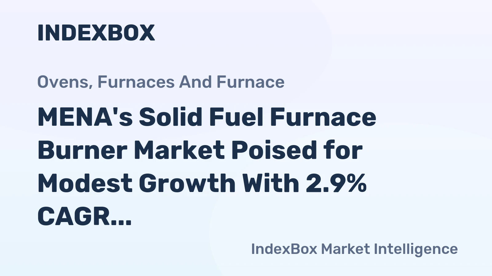 MENA's Solid Fuel Furnace Burner Market Poised for Modest Growth With 2.9% CAGR Through 2035