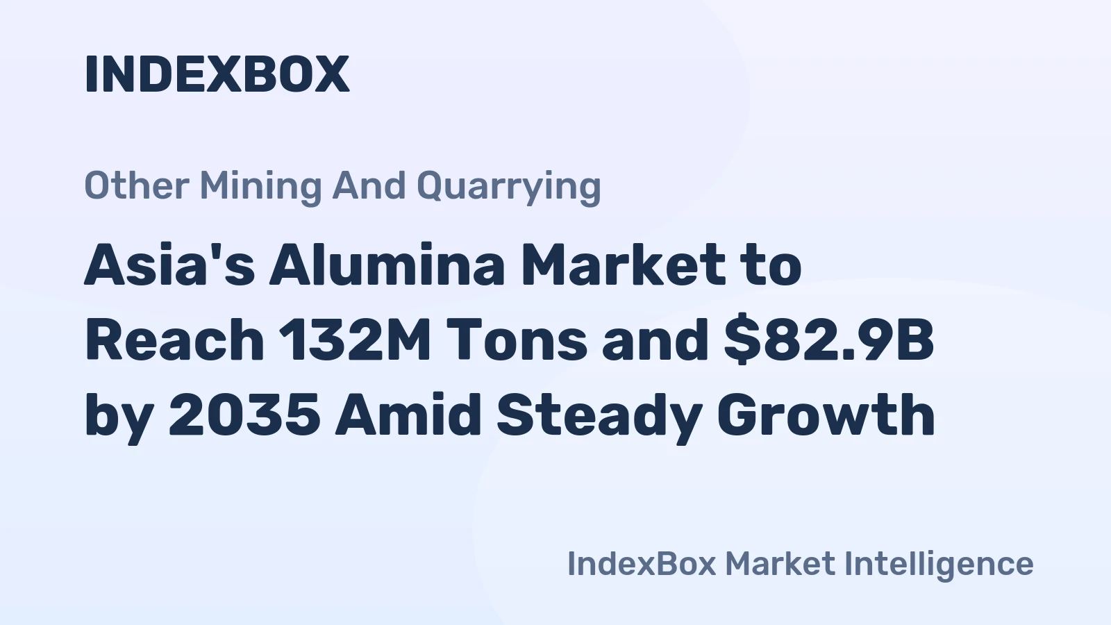 Asia's Alumina Market to Reach 132M Tons and $82.9B by 2035 Amid Steady Growth