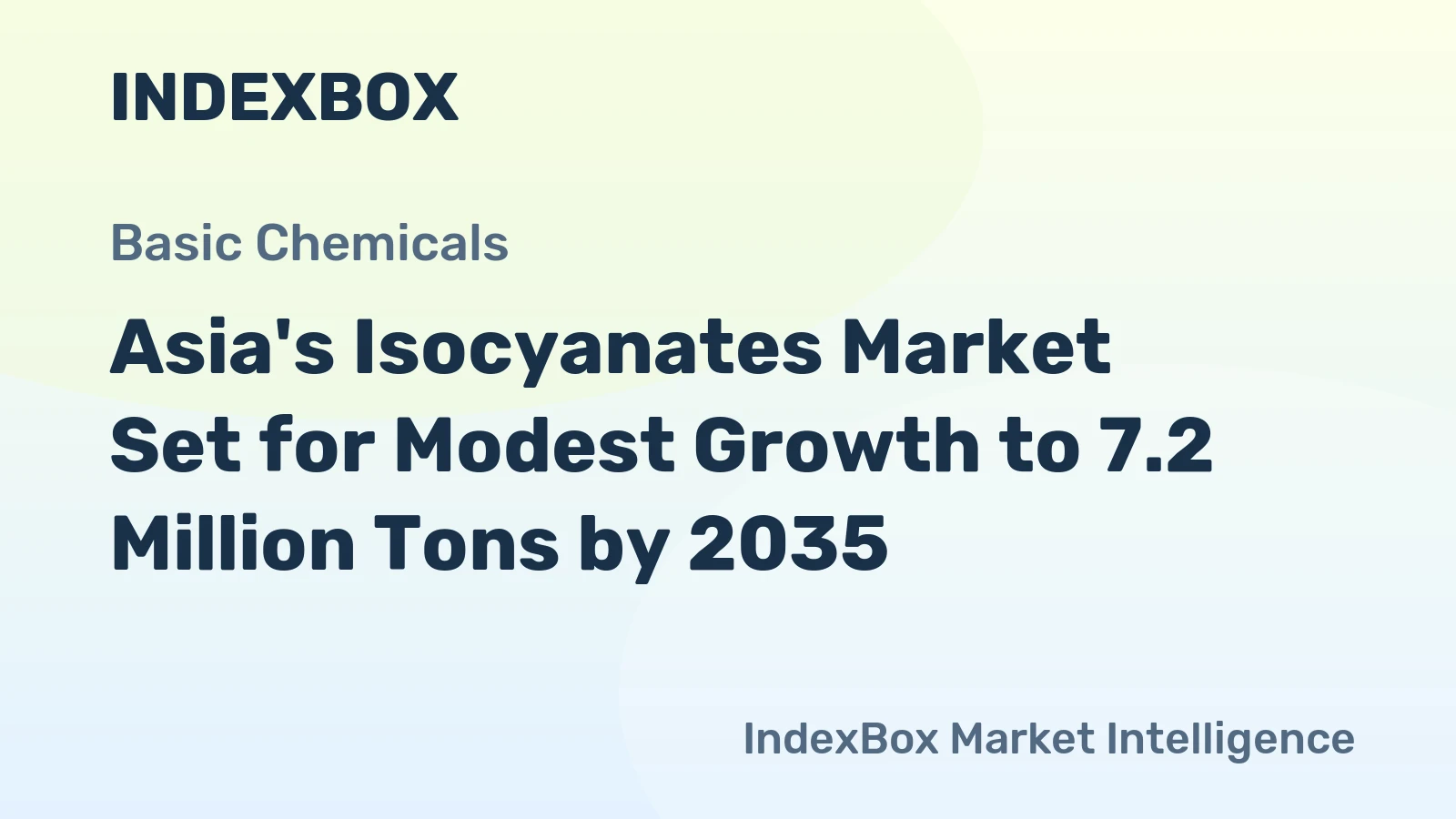 Asia's Isocyanates Market Set for Modest Growth to 7.2 Million Tons by 2035